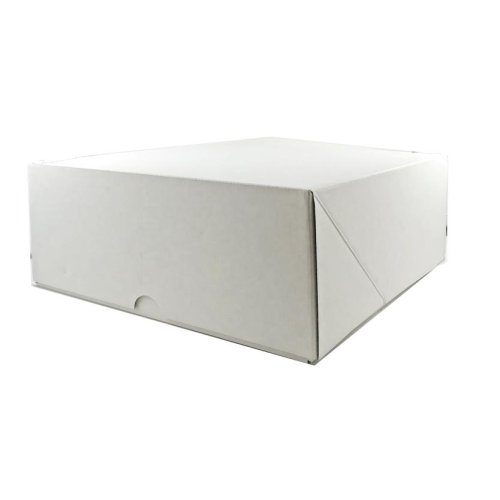 Cake Box White 9X9X4"(230x230x105mm) Corrugated Ctn100